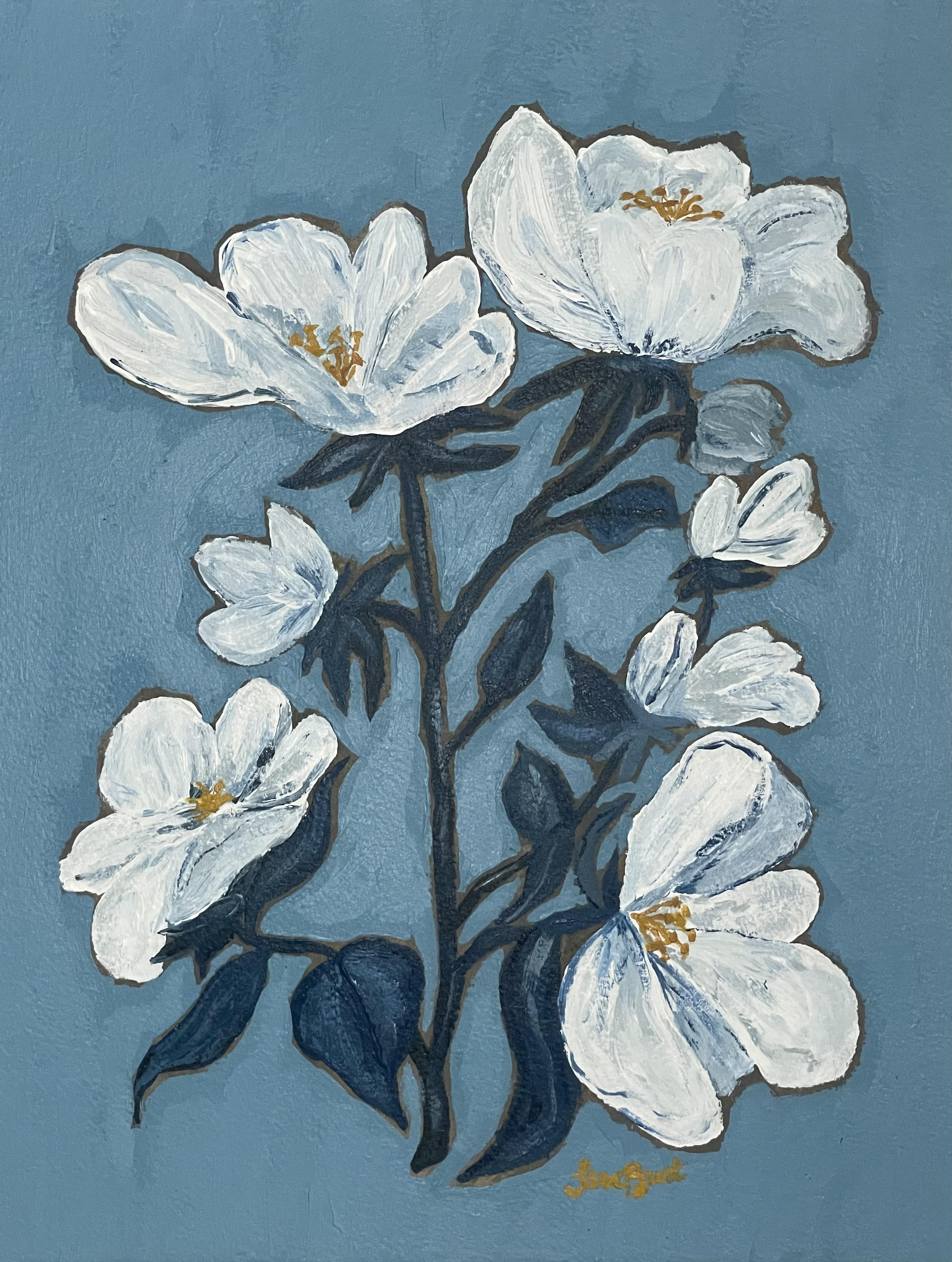 blue bonnet painting – Tara Burt Designs